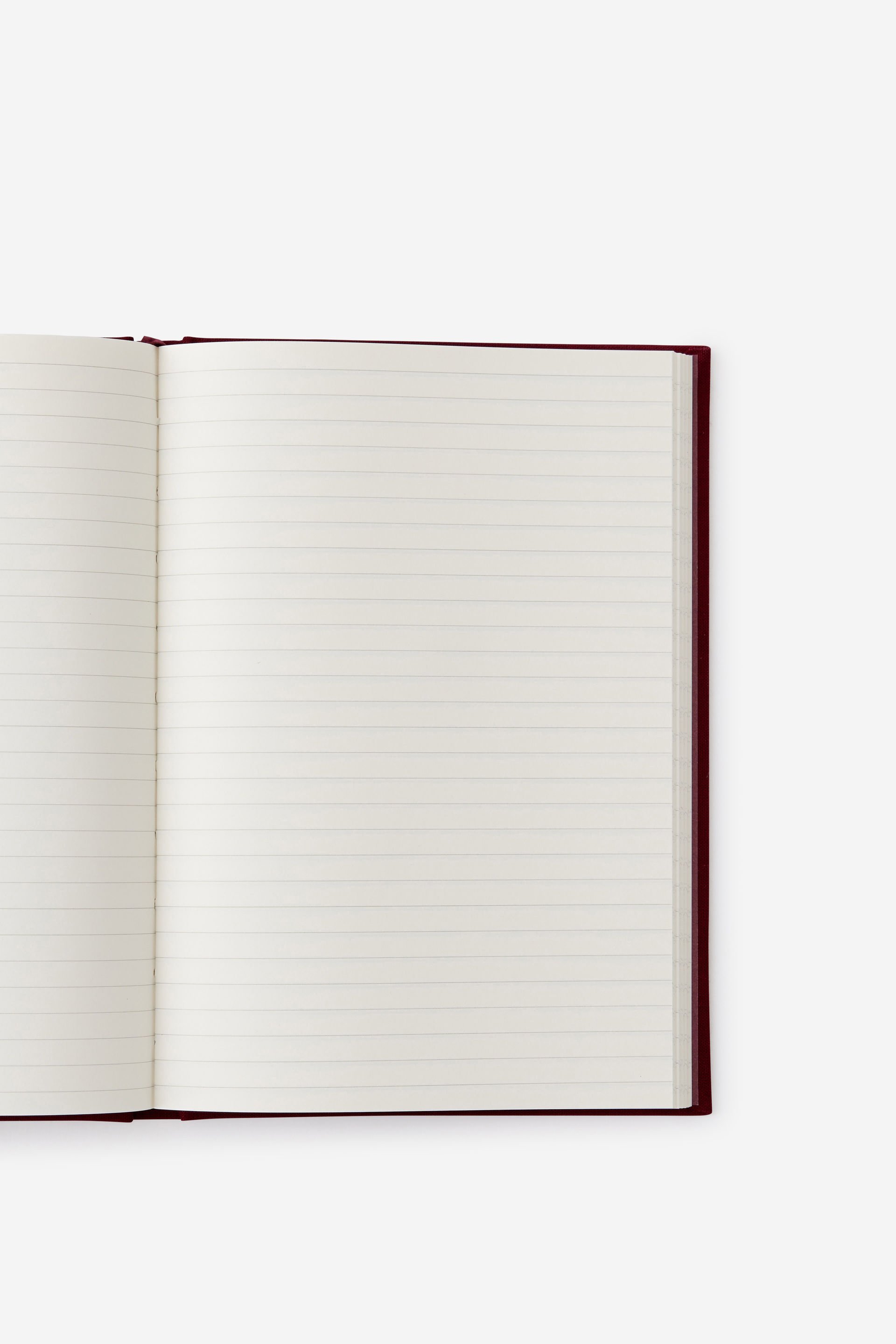 A5 Linen-Textured Lined Notebook